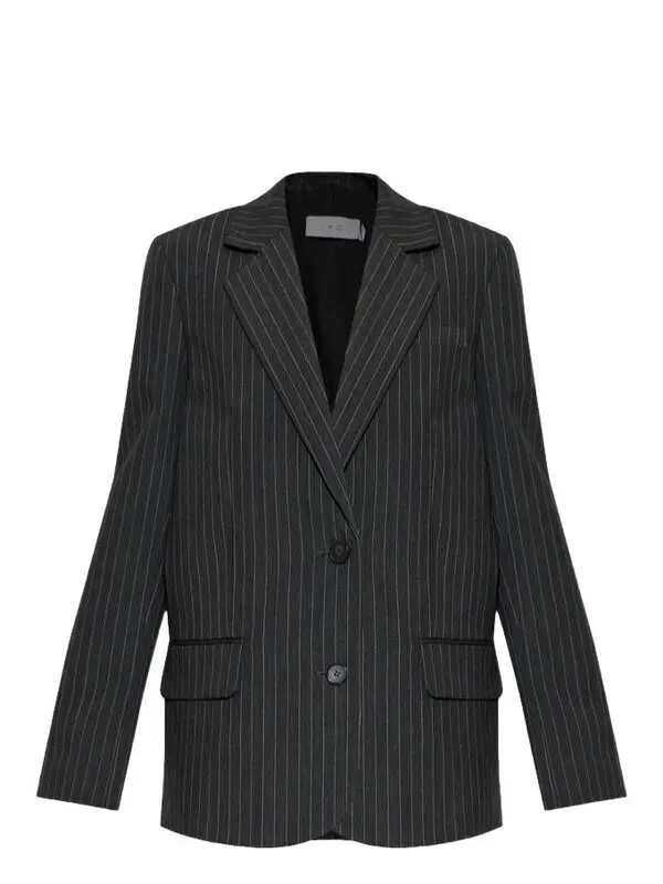 IRO PARIS Striped Blazer - Dark Grey