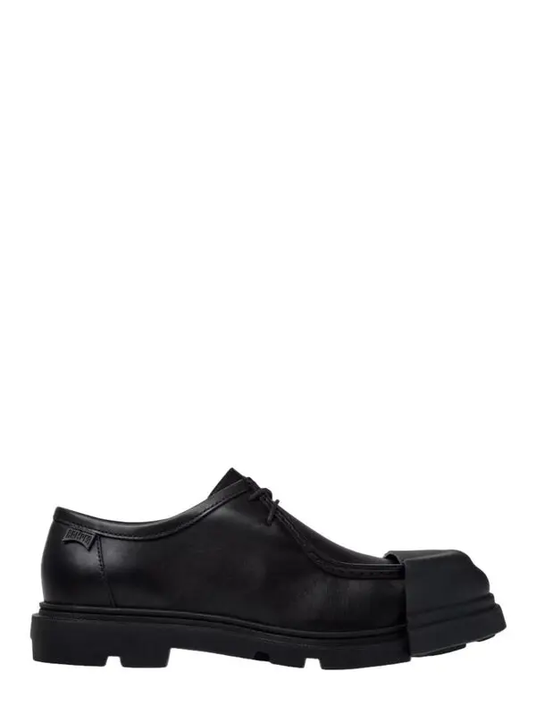 Camper Lace-up Cap Toe Shoes - Black