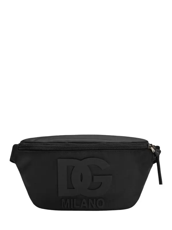 Dolce & Gabbana Belt Bag With Logo Detail - Black
