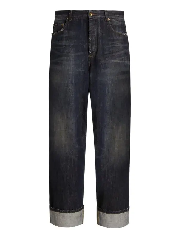 Dolce & Gabbana Denim Trousers - Black