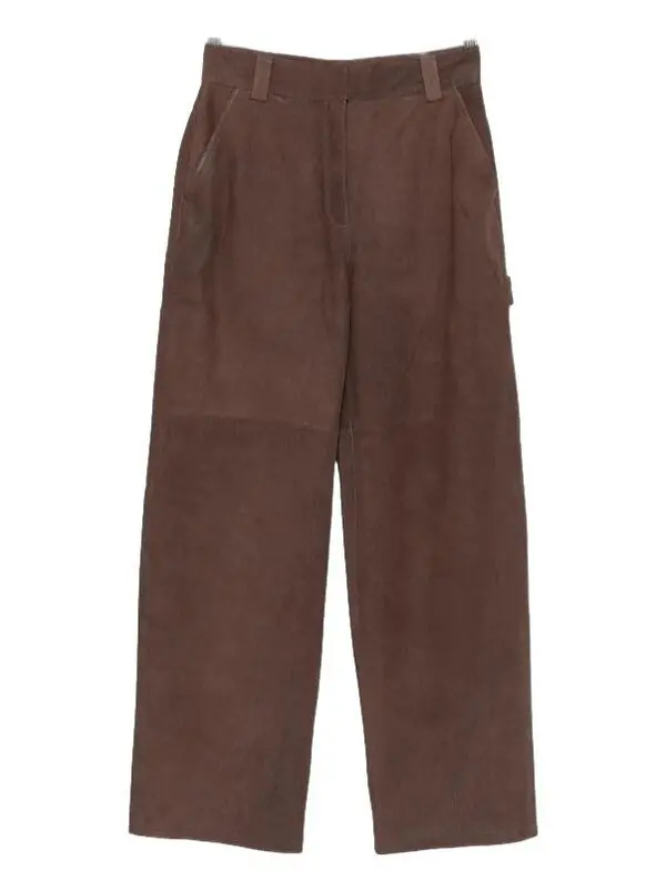 IRO PARIS Wide-leg Trousers With Cargo Pockets - Coffee Bean