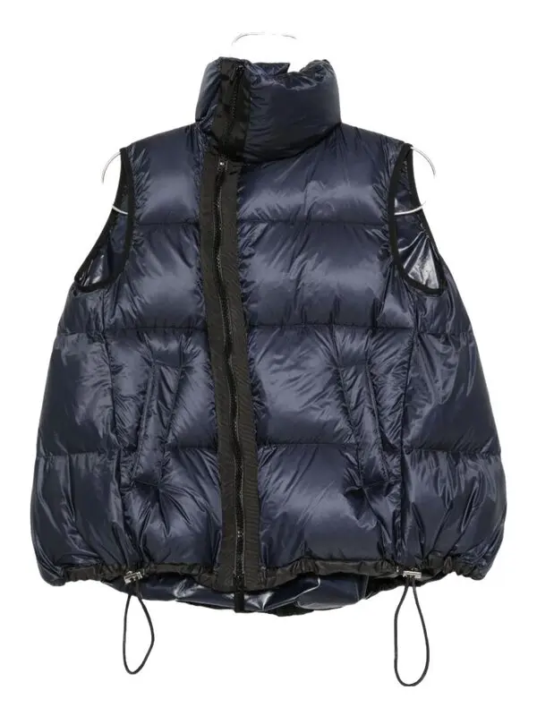 Sacai Quilted Zip-up Gilet - Black