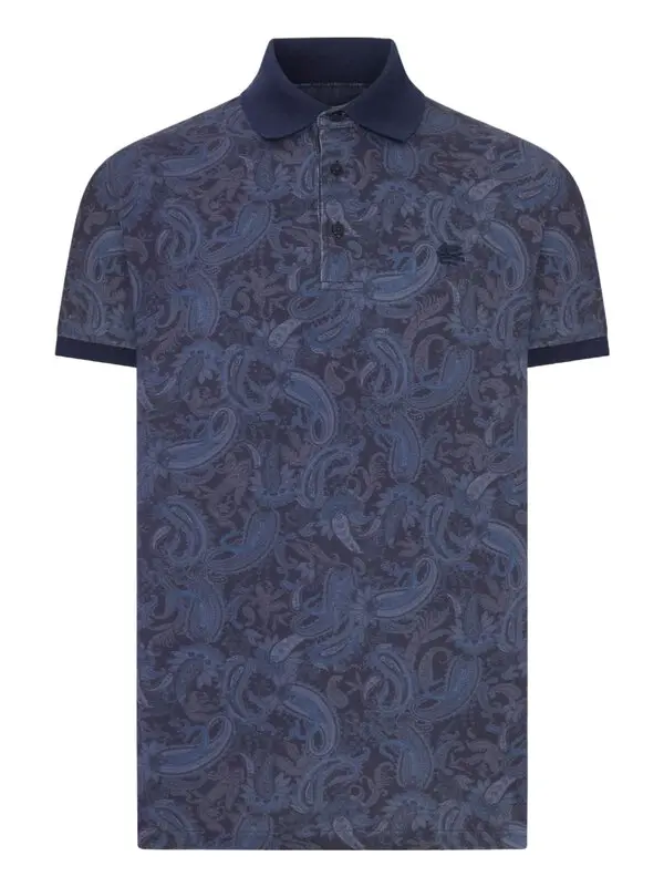 Etro Short-sleeved Polo Shirt - Blue