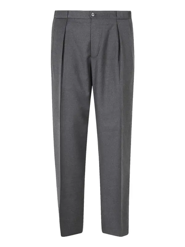 BRIGLIA 1949 Button-detail Casual Trousers - Black
