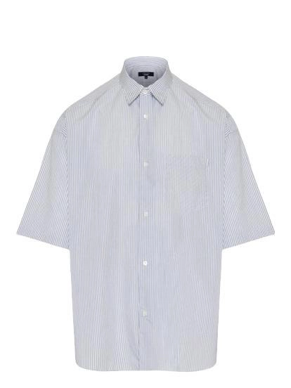 Comme Des Garçons Short-sleeved Shirt - White/navy