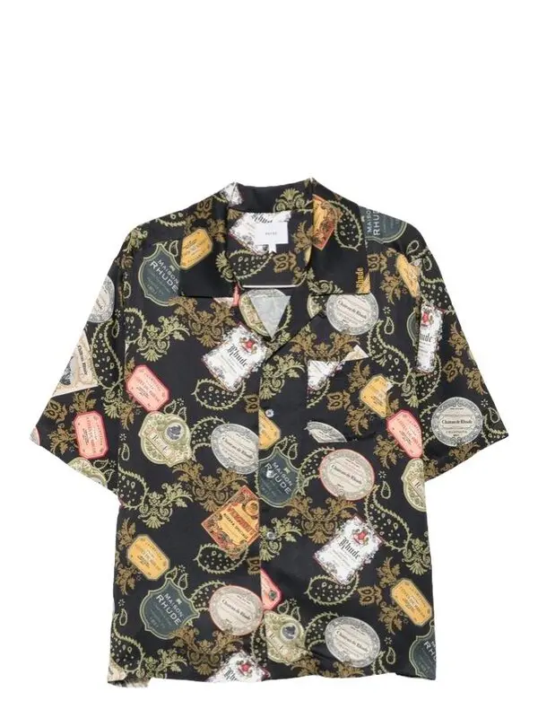 Rhude Short-sleeved Shirt - Black