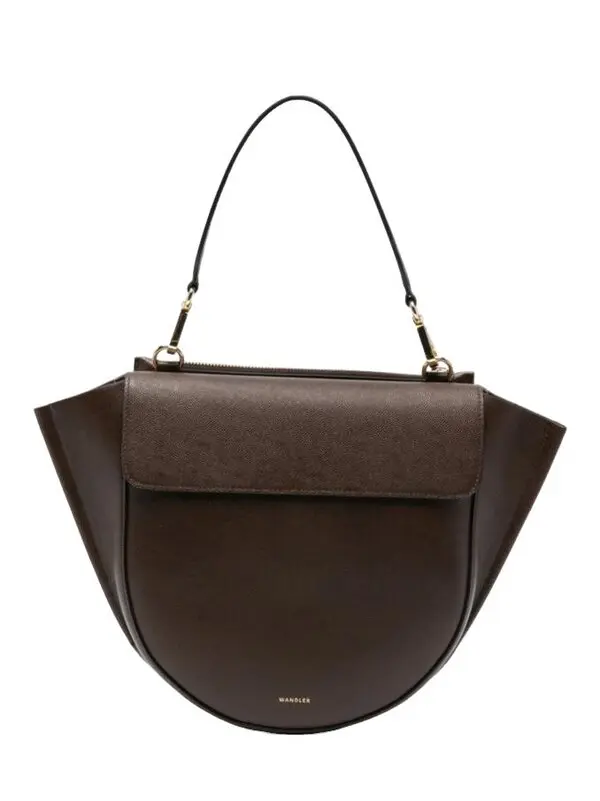 WANDLER Flap Handbag - Dark Brown