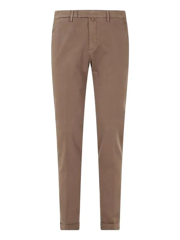 BRIGLIA 1949 Tailored Trousers - Brown