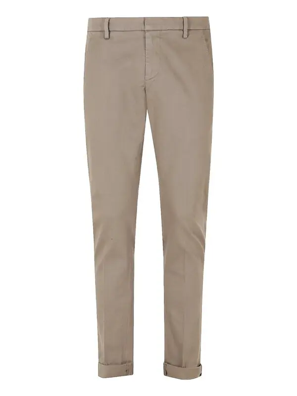 DONDUP Tailored Trousers With Belt Loops - Nude