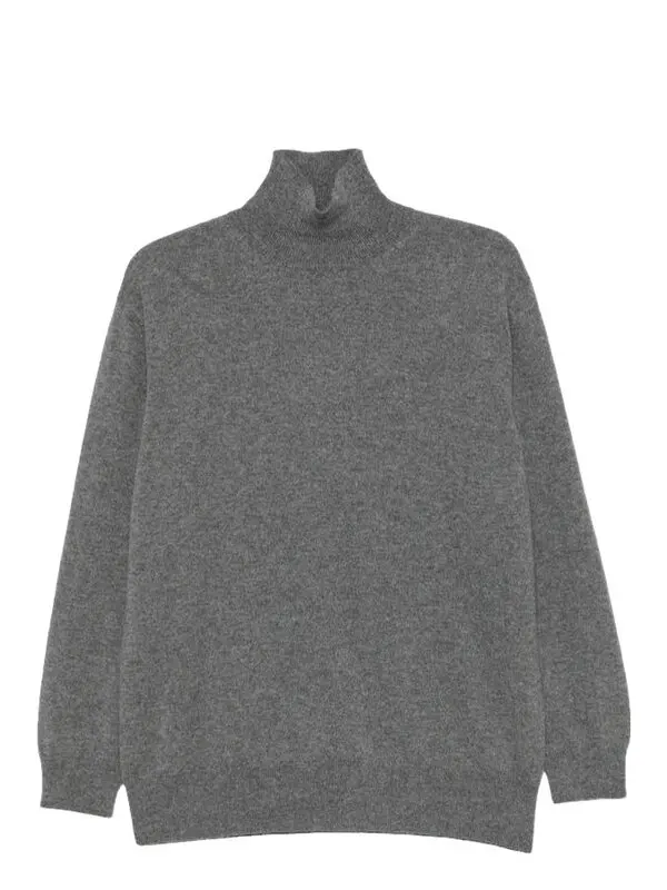 Malo High-neck Cashmere Sweater - Grey