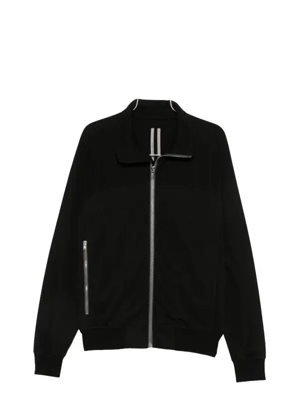 Rick Owens Zip-up High-neck Sweatshirt - Black