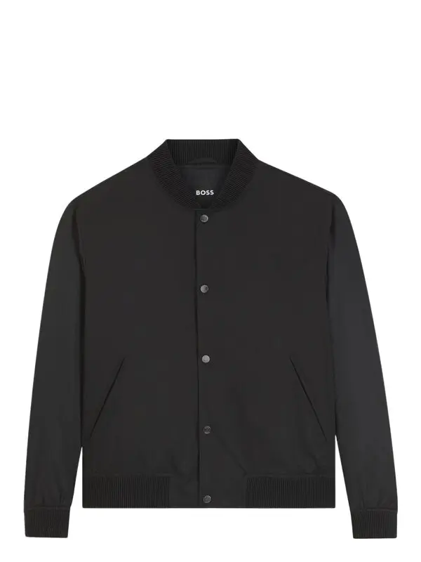 Hugo Boss Long Sleeve Bomber Jacket - Black