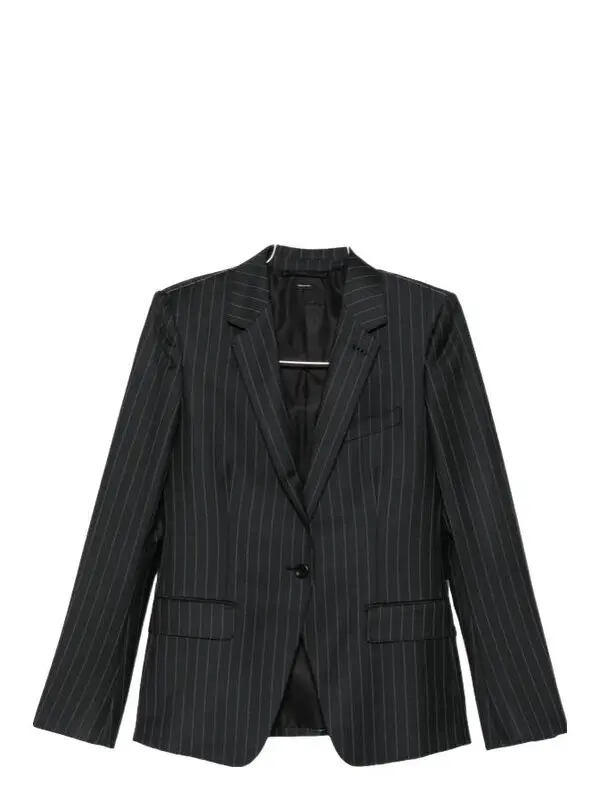 TOM FORD Pinstriped Single-breasted Blazer - No