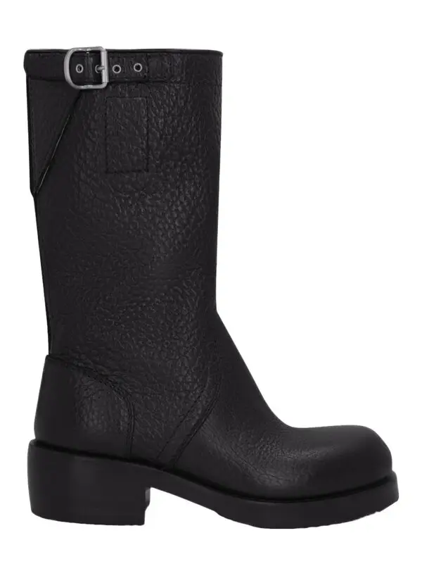 Dries Van Noten Leather Biker Boots - Black