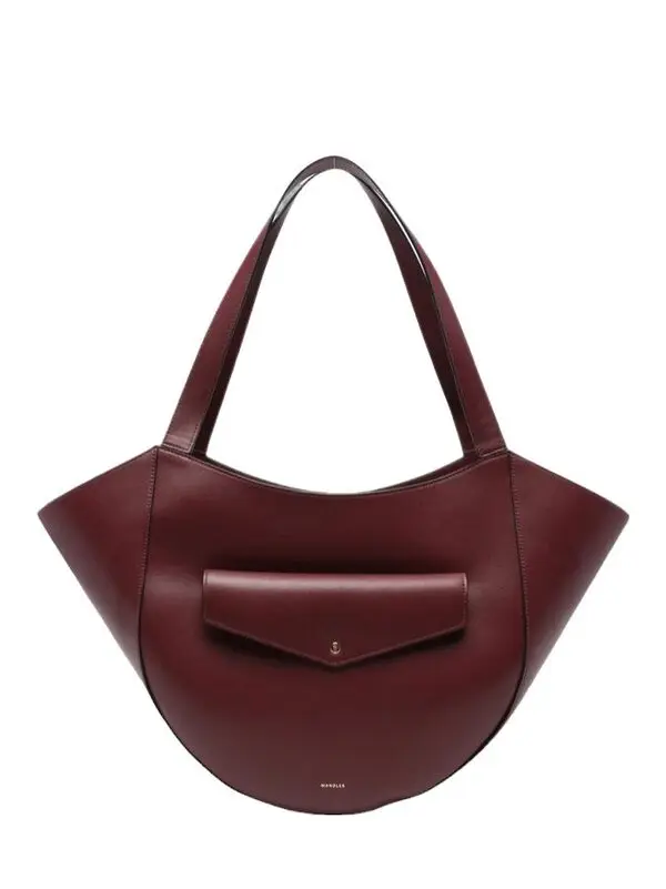 WANDLER Double Handle Handbag - Red