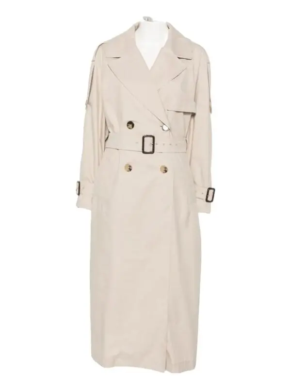 Max Mara Collared Long-sleeved Trench Coat - No