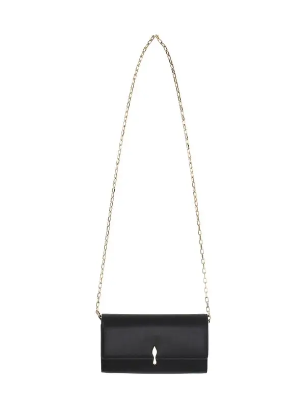 CHRISTIAN LOUBOUTIN Bettina Chain Wallet - Black