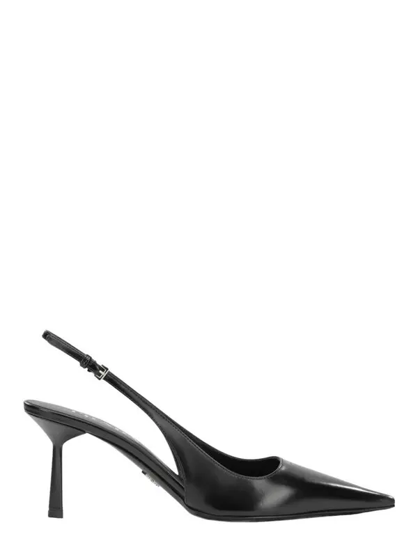 Prada Pointed-toe Slingback High-heeled Sandals - Black