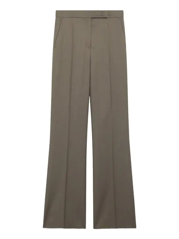 Max Mara High Waisted Pleated Trousers - Camel