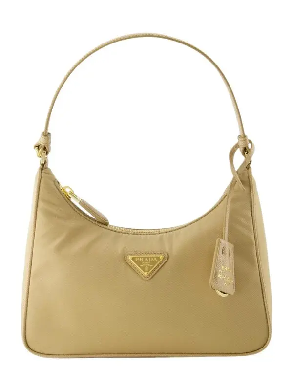 Prada Re-edition 2005 Re-nylon And Saffiano Mini Bag - Light Brown