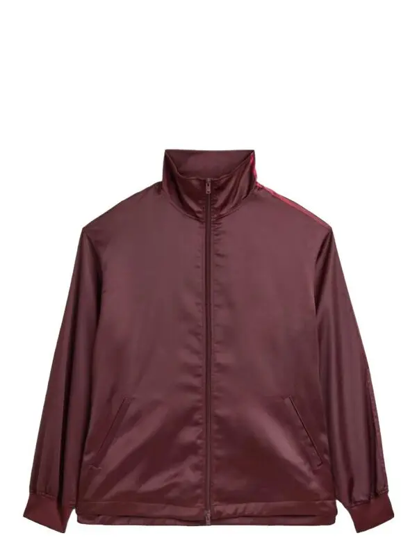 Y3 Satin 3-stripes Track Top - Night Red