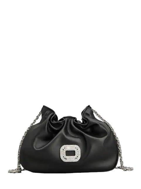 ROGER VIVIER Pilgrim Micro Bag In Leather - Black
