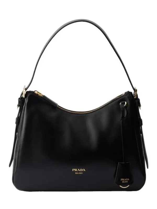 Prada Leather Shoulder Bag - Black