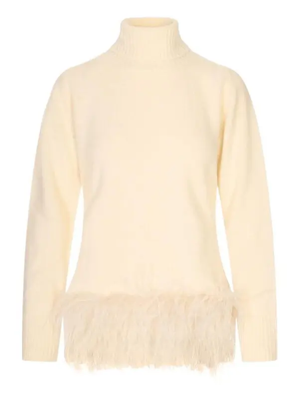 P.a.r.o.s.h Long Sleeve Turtleneck Sweater - Nude