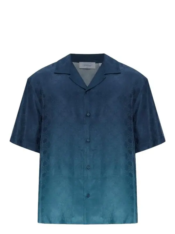 Off-White Short-sleeved Shirt - Blue