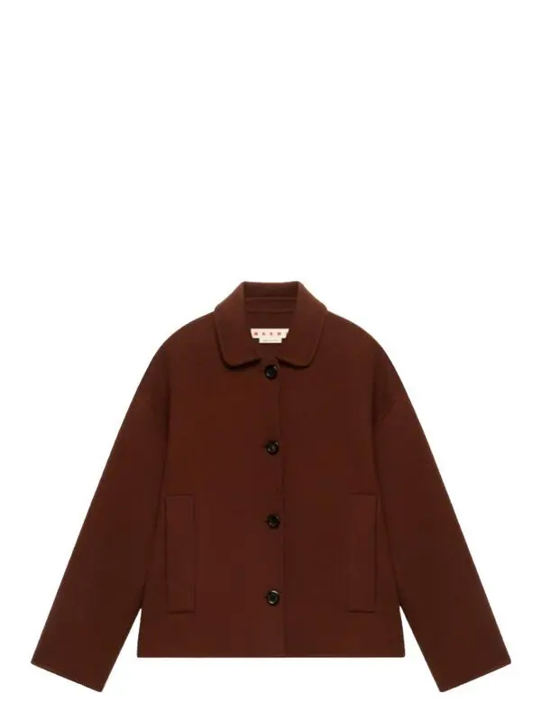Marni Wool-cashmere Jacket - Brown