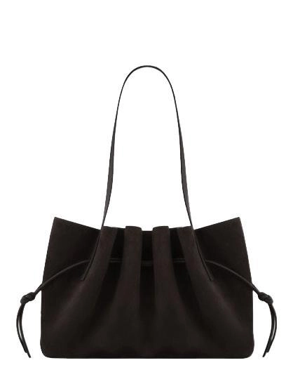 Yuzefi Scallop Shoulder Bag - Black