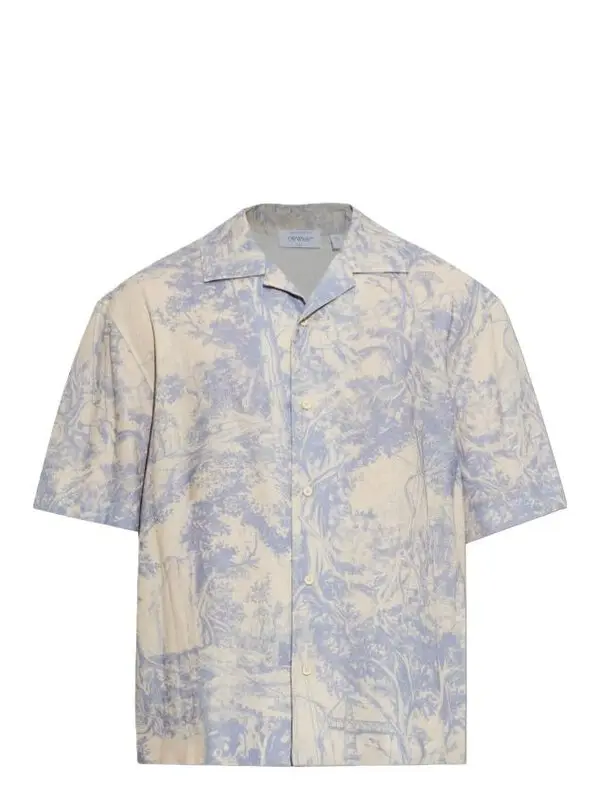 Off-White Short-sleeved Shirt - Gray