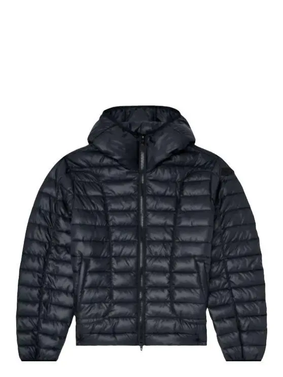 DIESEL® Hooded Padded Zip-up Jacket - Black