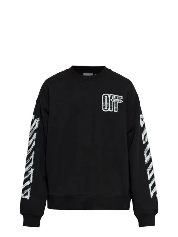 Off-White Logo Printed Crewneck Sweatshirt - No