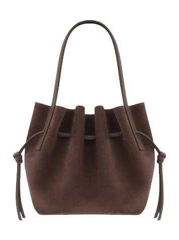 Yuzefi Suede Mini Tote - Brown