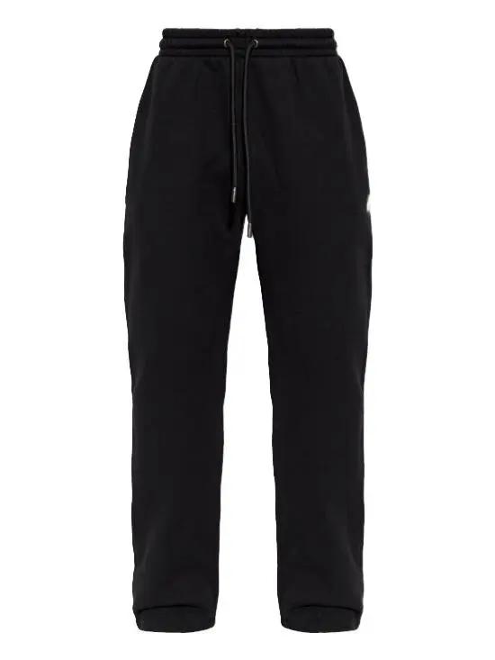 Off-White Drawstring Athletic Pants - Black