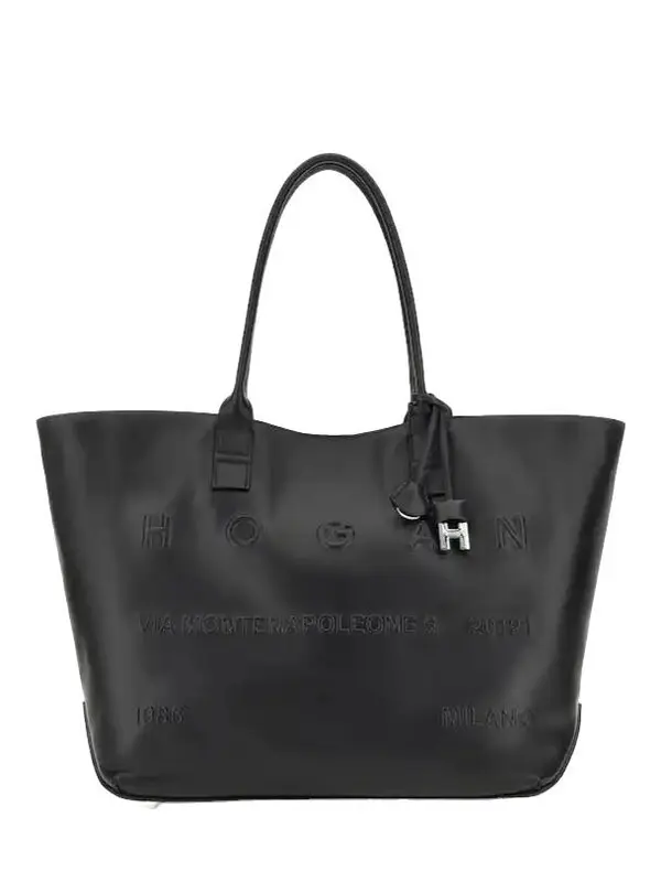 Hogan Address Medium Shopping Bag - Black