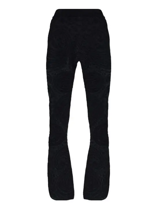 Etro Paisley Print Elastic Waist Trousers - Black