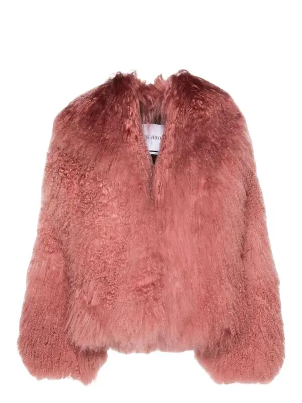 Attico The Padded Short Coat - Pink