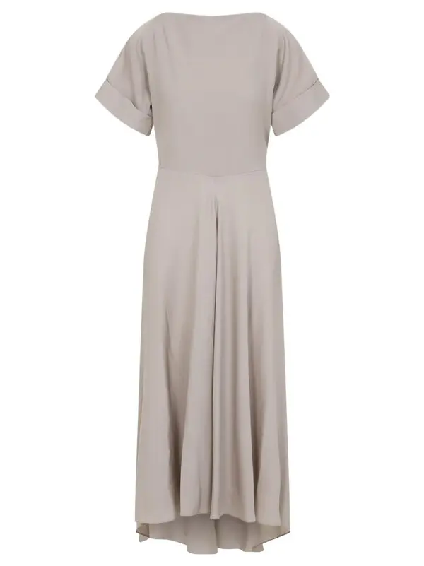 Giorgio Armani Asymmetrical Hem Dress - Beige