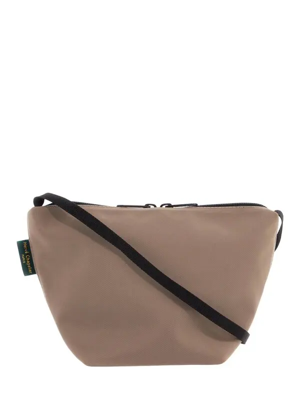 HERVE CHAPELIER Zippered Shoulder Bag - Beige