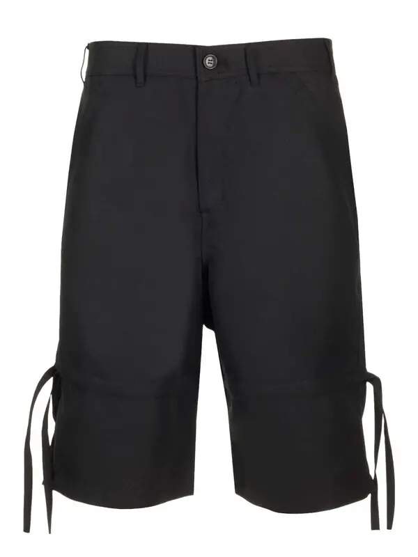 Comme Des Garçons Zip-off Bermuda Shorts - Black
