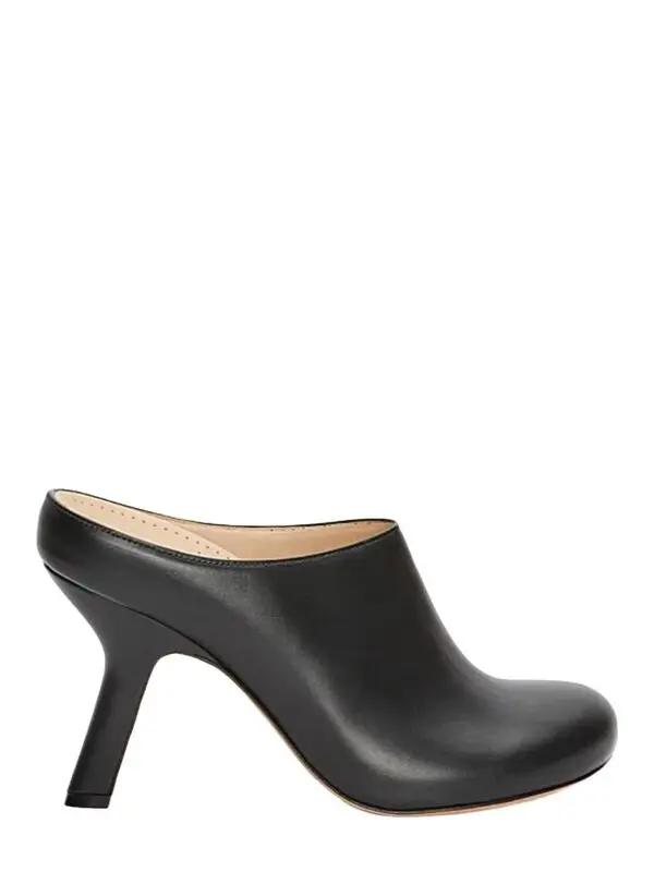 Loewe Round Toe Heeled Clogs - Black