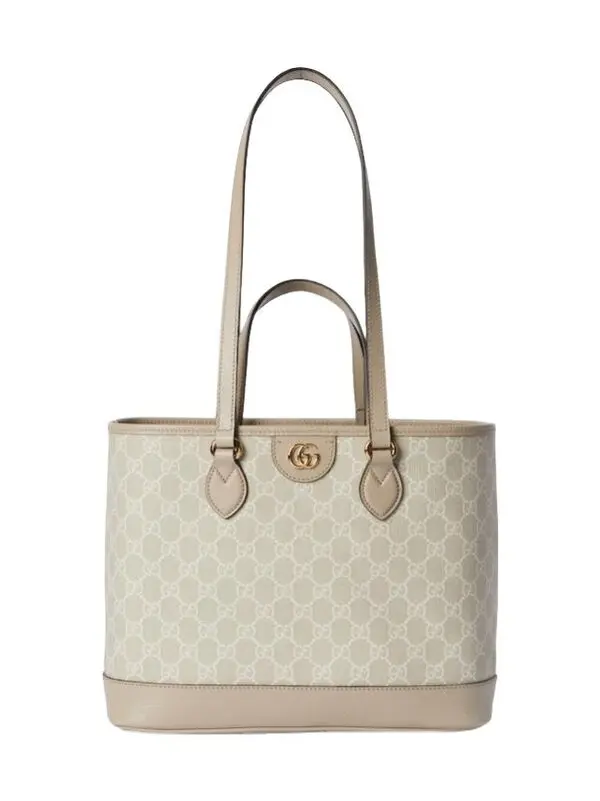 Gucci Ophidia Small Tote Bag - Beige/white