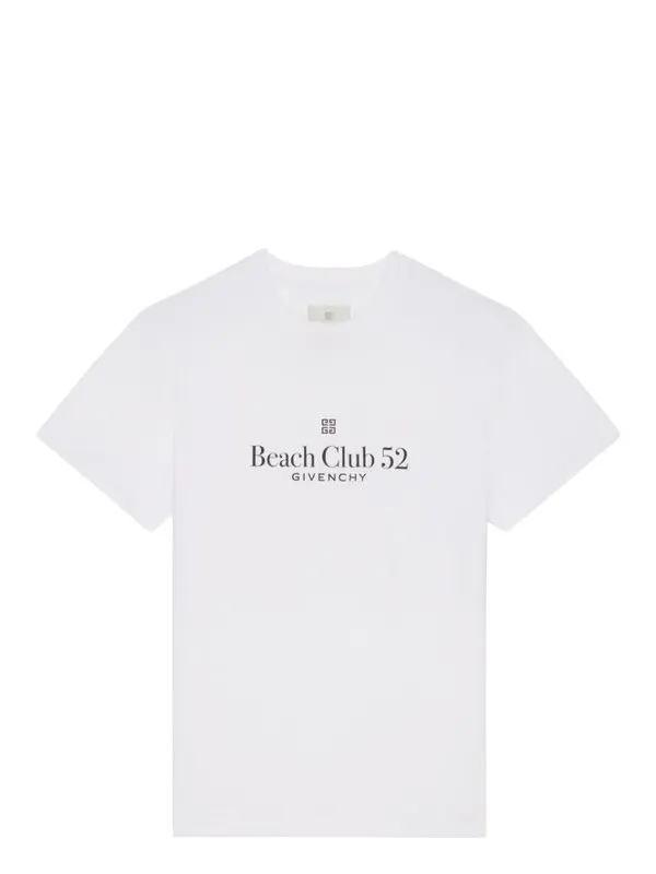 Givenchy Slim Fit T-shirt In Cotton With Logo - White