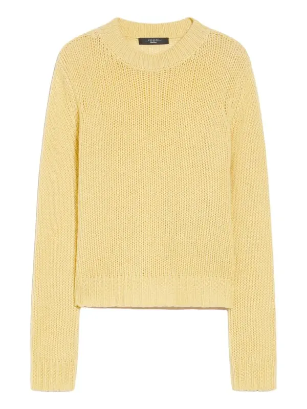 Max Mara Dalida Crewneck Jumper - Yellow