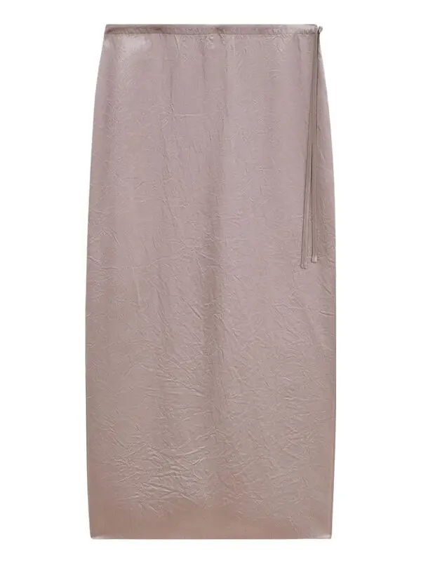 Filippa K Crinkled Pencil Skirt - Nude