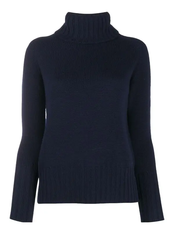 DRUMOHR Long-sleeve High-neck Sweater - Blue