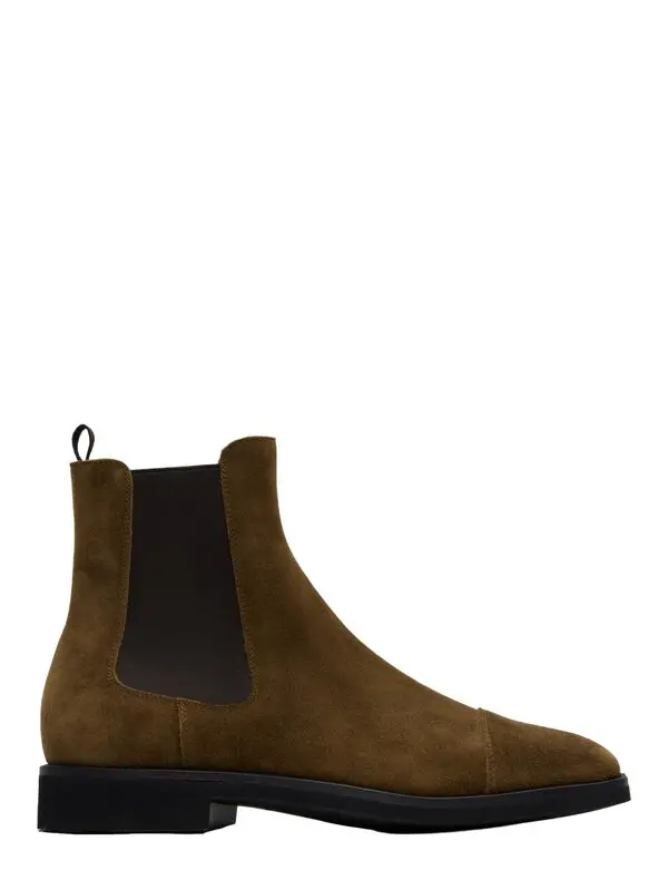 TOM FORD Suede Chelsea Boots - Walnut