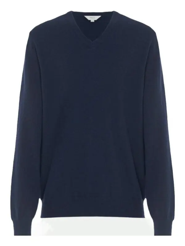 Malo V-neck Cashmere Knitwear - Blue